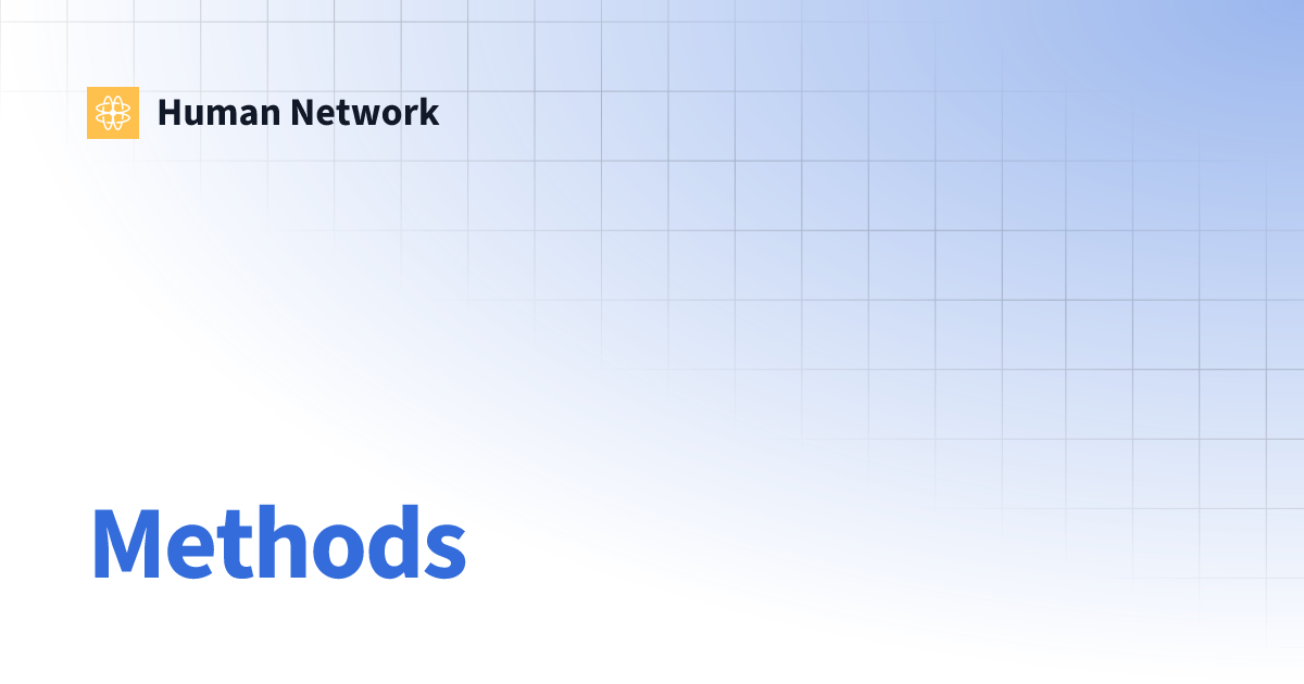 Methods | Human Network